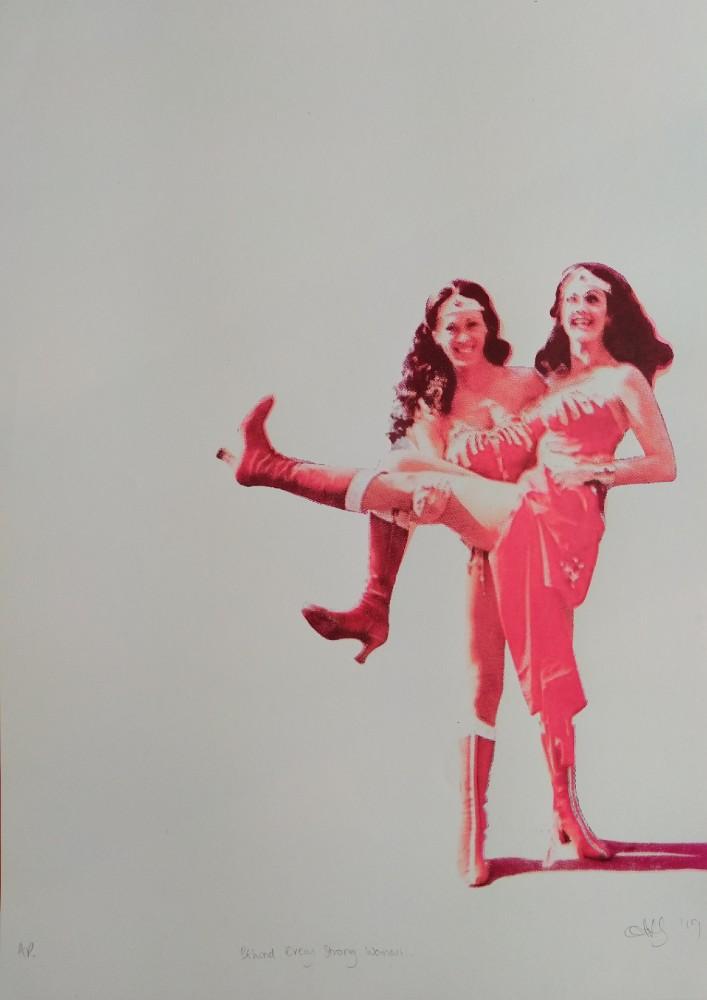 Amy Gardner 'Behind Every Strong Woman' | Artists Proof Screen Print ...