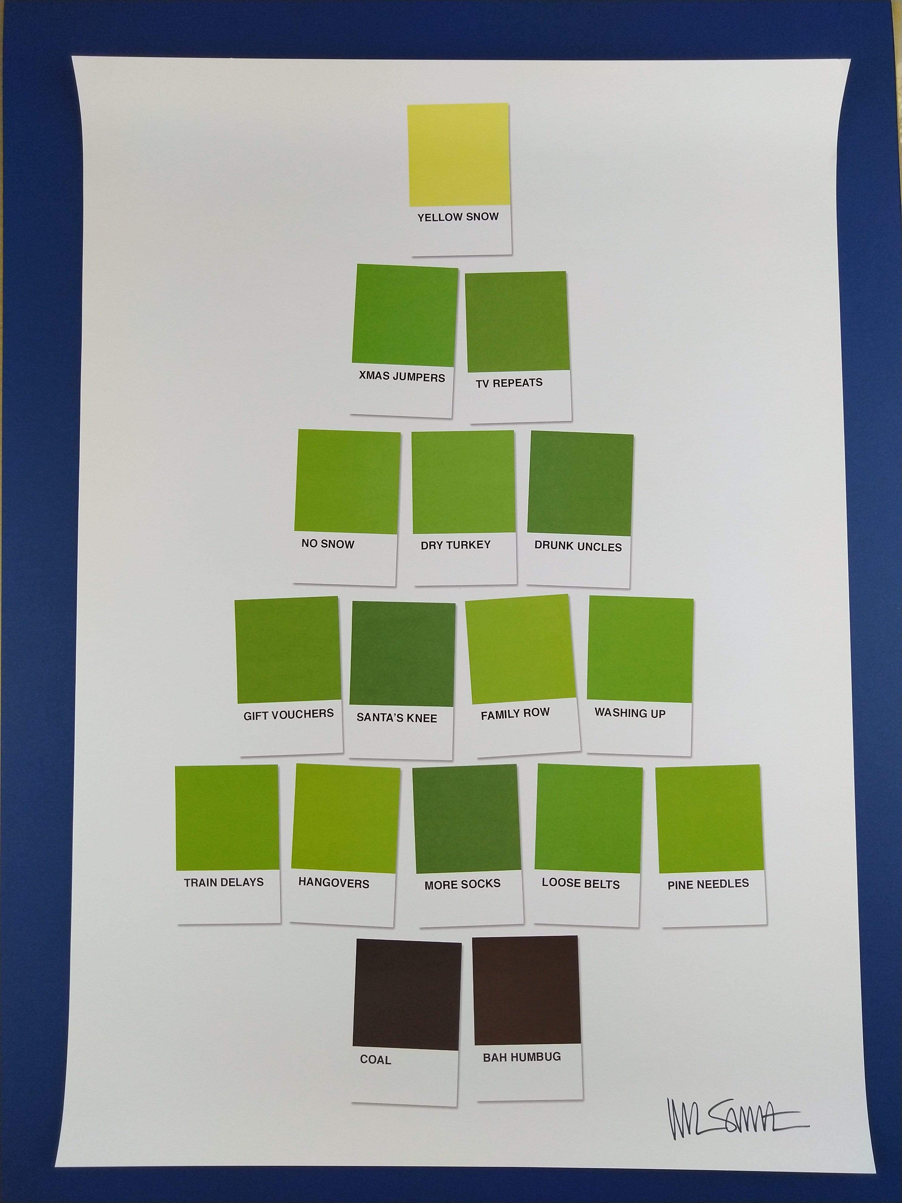 Nick Smith 'Pantone Green Christmas Tree' Print | We Have Your Prints